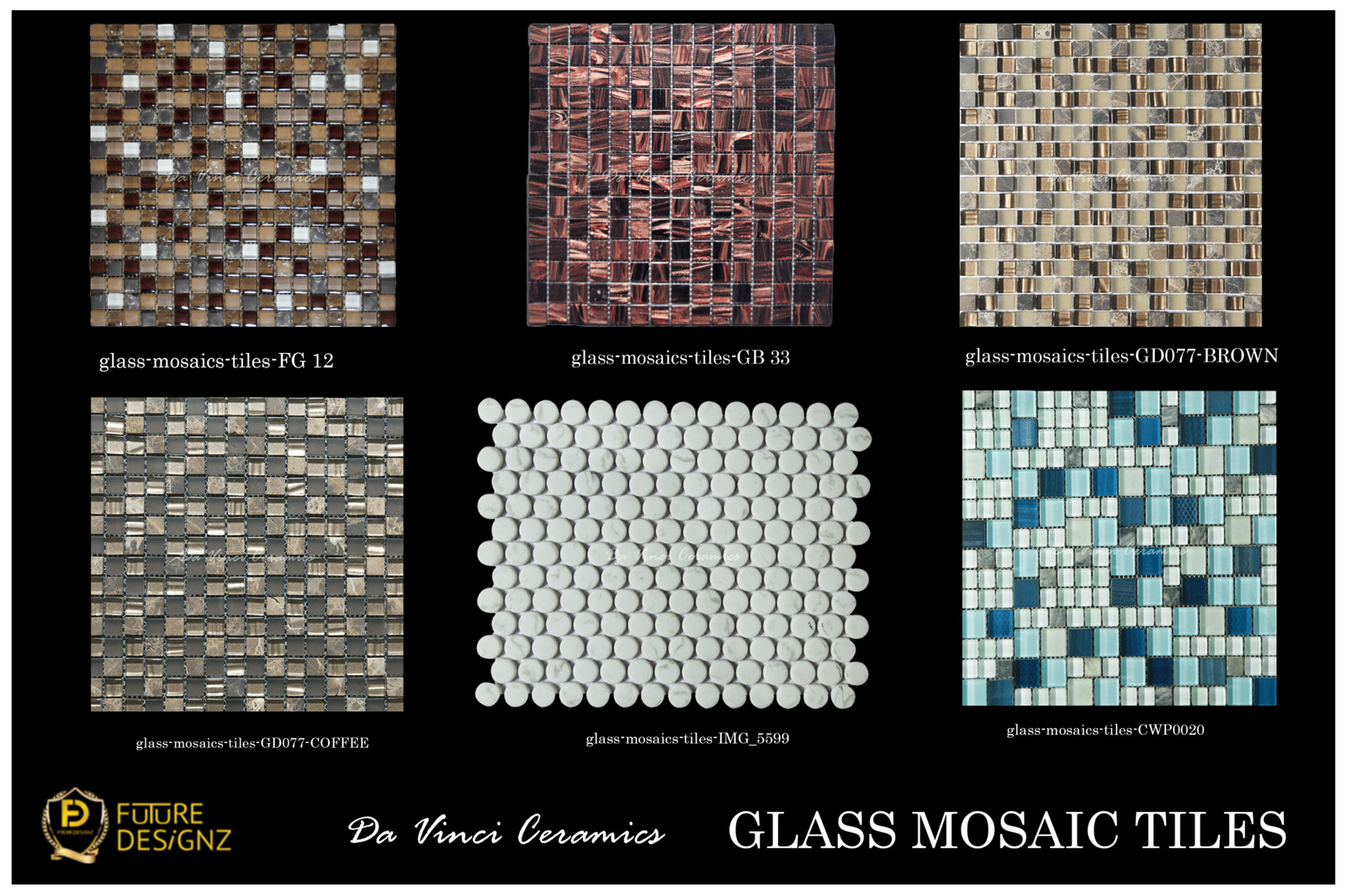 Glass Mosaic Tiles|| Future Designz - Future Designz